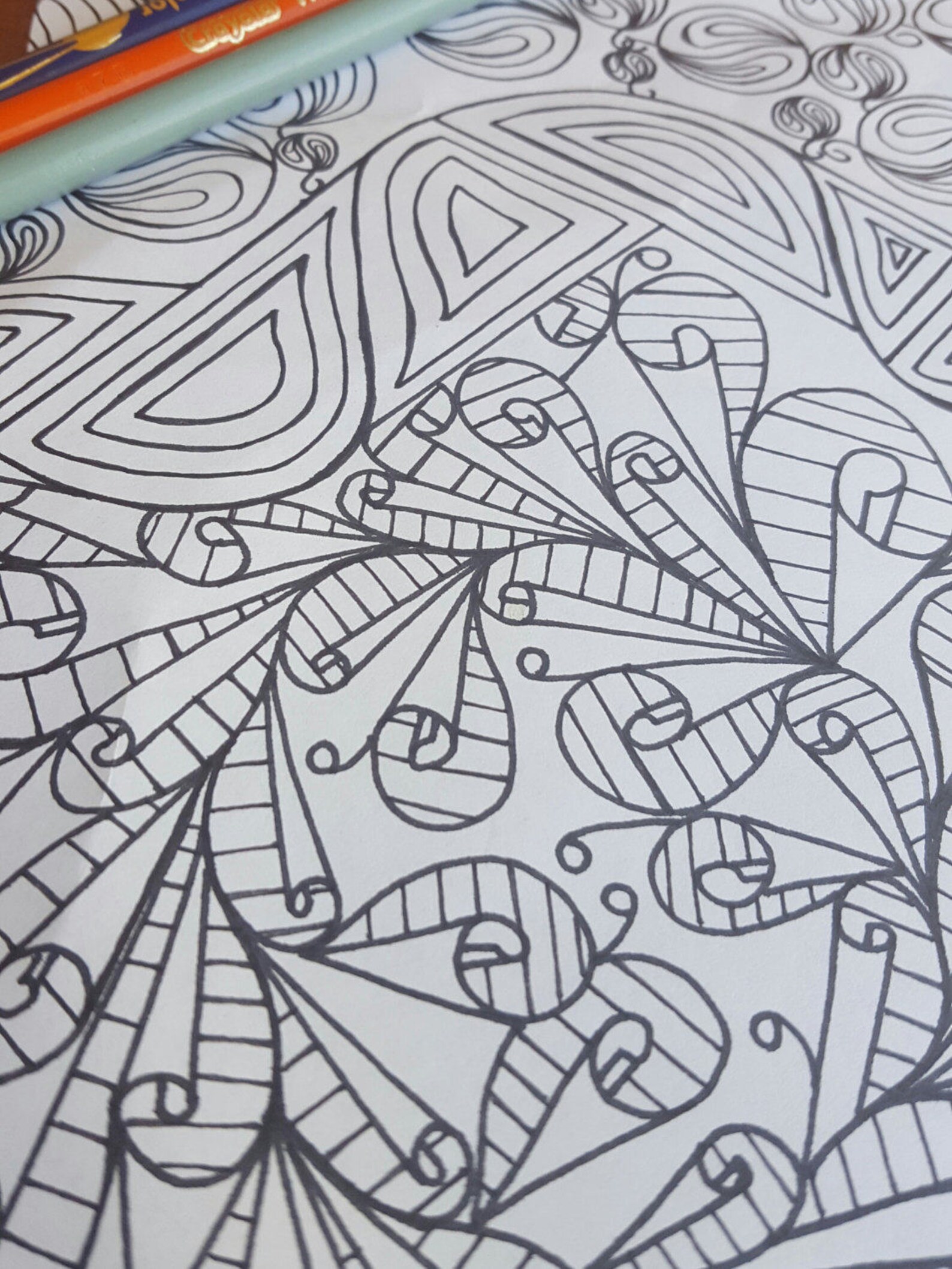 Detailed Adult Coloring Page Detailed Coloring Page Printable Coloring ...