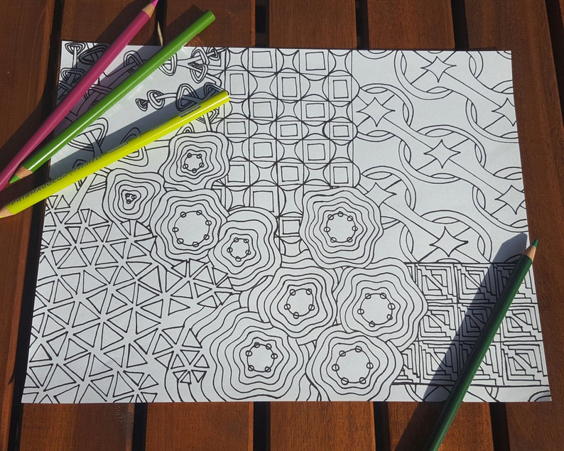 Detailed Adult Coloring Page Detailed Coloring Page Printable Coloring ...