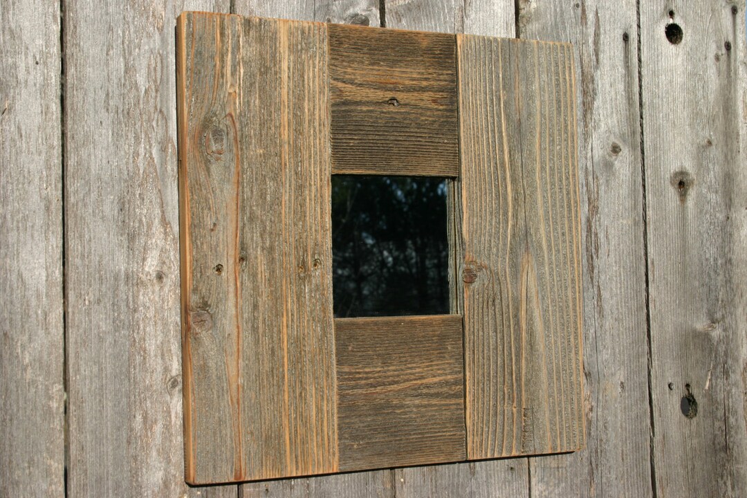READY TO SHIP! Rustic Natural Wood Accent Mirror. Handcrafted ...