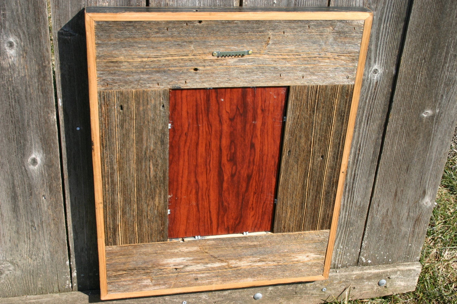 Handcrafted, Reclaimed Cedar Wood Rustic Mirror With Natural Distress ...
