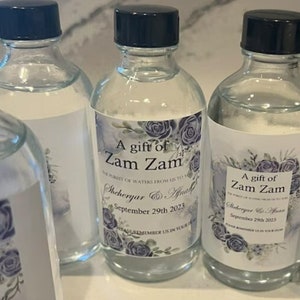 Zam Zam Water Stickers, Islamic Stickers, Aqiqa, Muslim Baby Gift ...