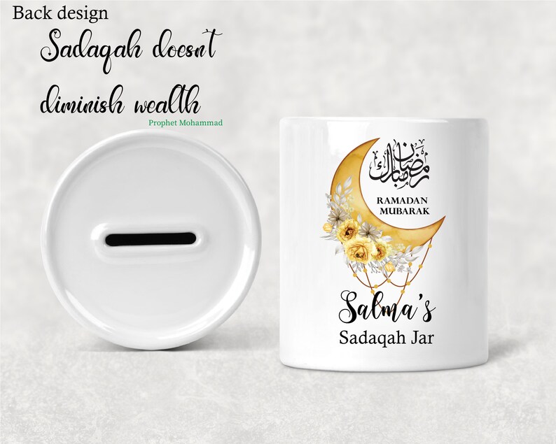 Personalized Kids Sadaqah Jar Kids Sadaqah Box Ramadan Kids | Etsy