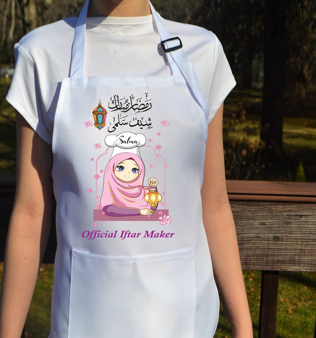 Personalized Apron, Restaurant Supplies, Islamic Apron, Ramadan Apron ...