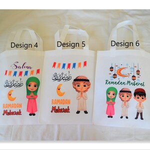 Ramadan Tote Bag, Personalized Ramadan Gift Bag, 10x13", Eid Goodie ...