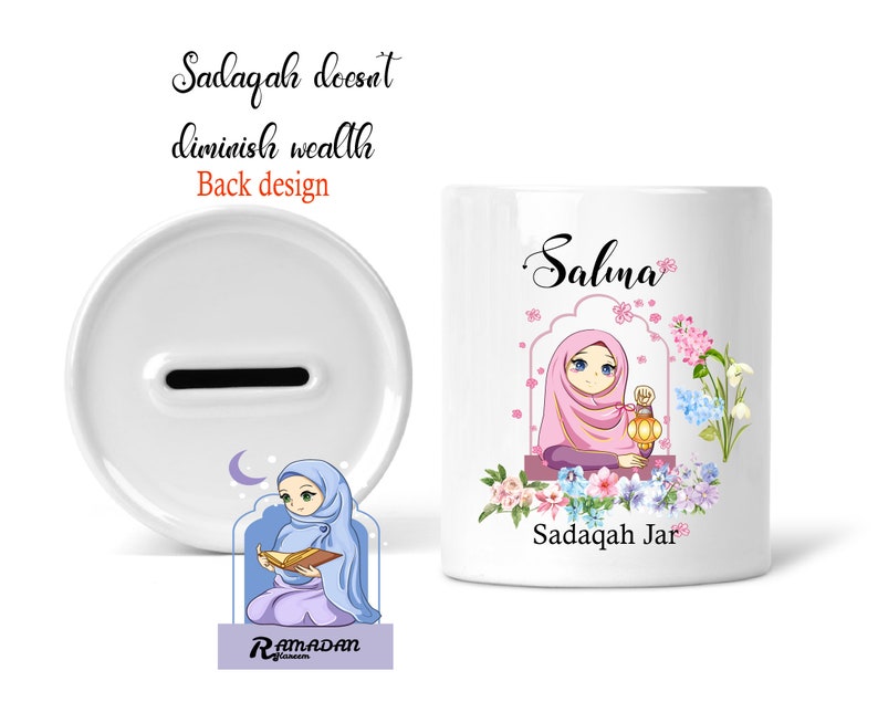 Personalized Kids Sadaqah Jar Kids Sadaqah Box Ramadan Kids | Etsy