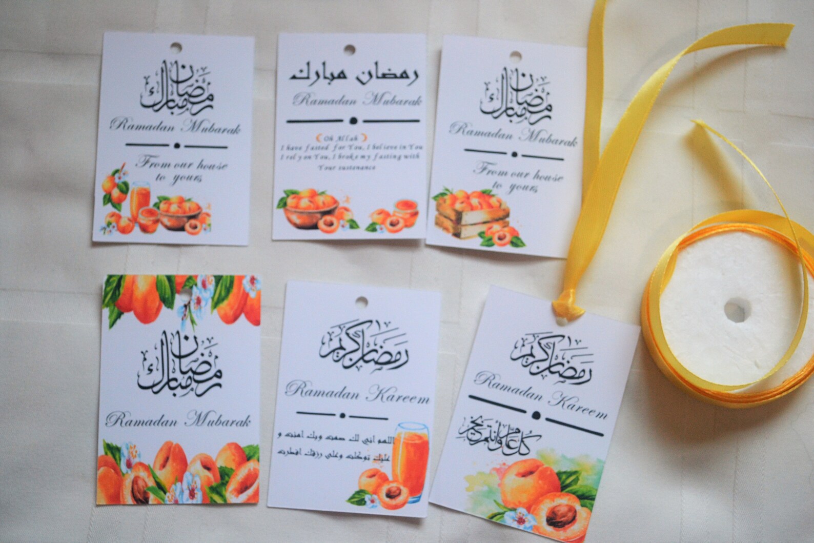 Ramadan Tags Ramadan Set of 6 Tags Islamic Gift Tags Arabic - Etsy
