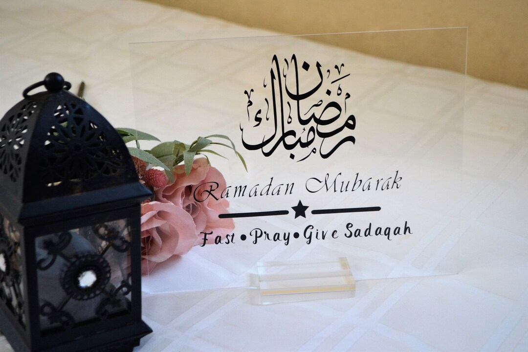 Ramadan Sign, Ramadan Acrylic Sign, Ramadan Decor, Ramadan Mubarak Home ...