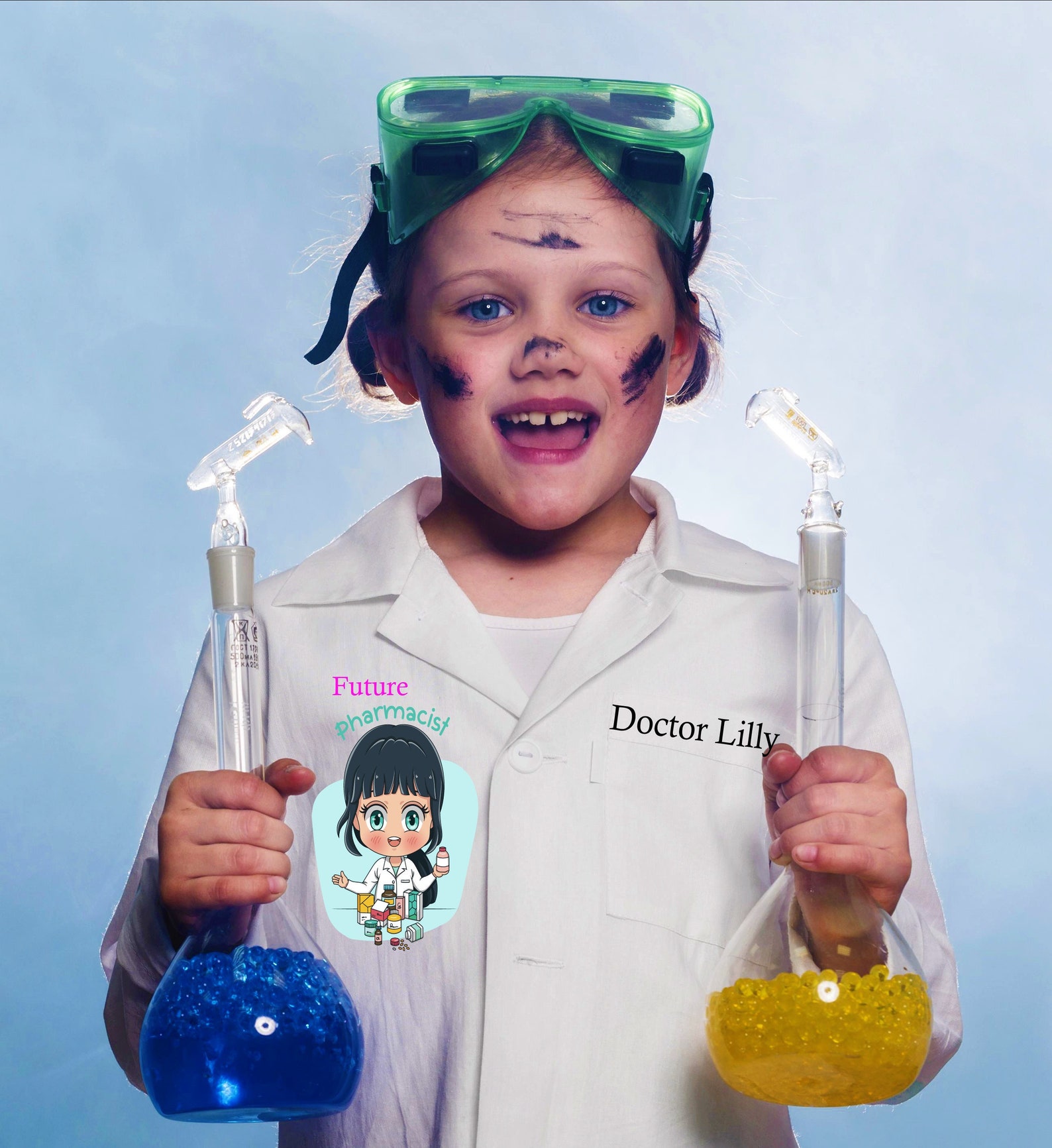 Personalized Kids Science Lab Coat, Personalized Veterinarian Kids Coat ...