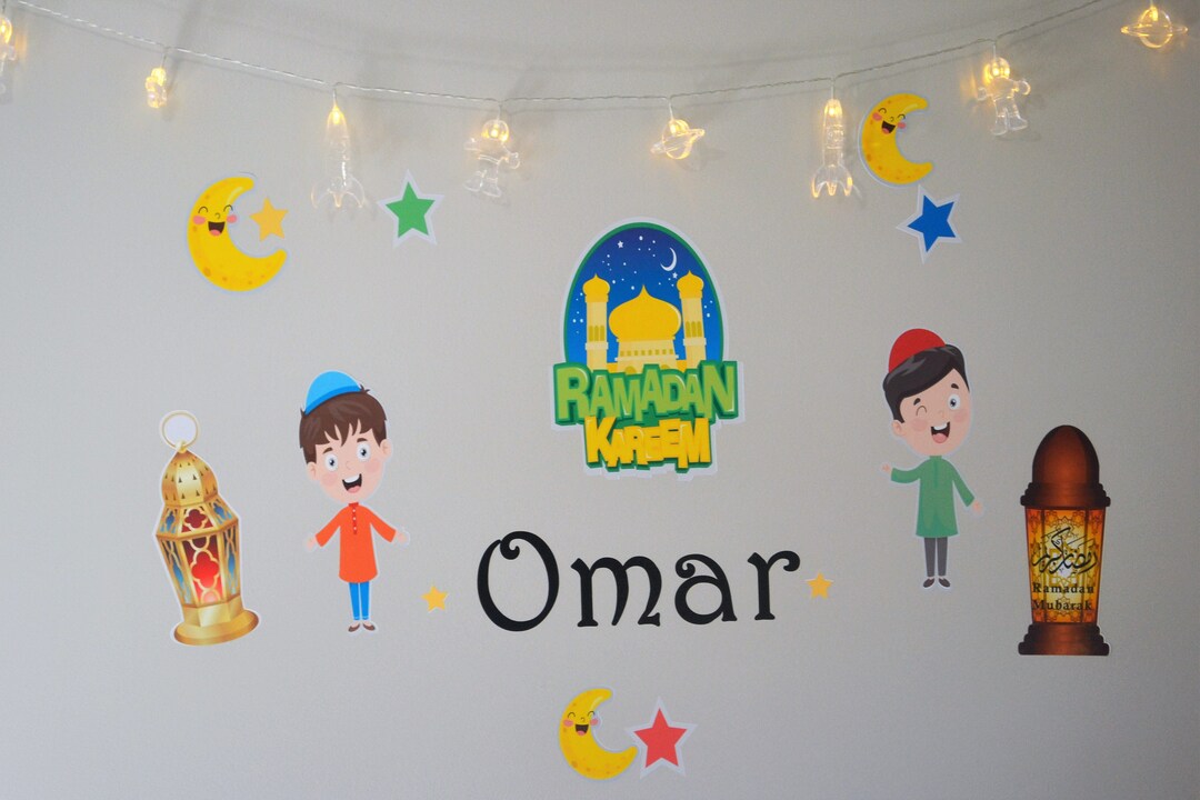Ramadan Wall Decal, Ramadan Decoration, Ramadan Kids Gift, Ramadan Kids ...