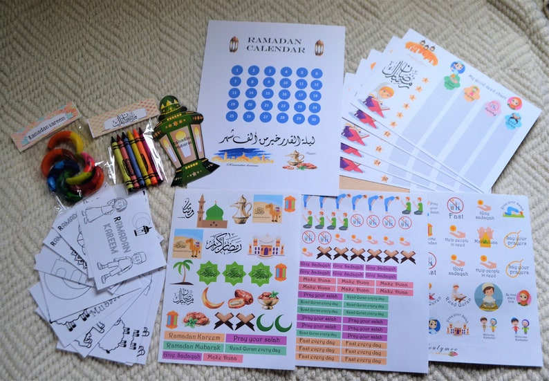 Ramadan Kids Activity Kit Islamic Kids Favors and Treats - Etsy