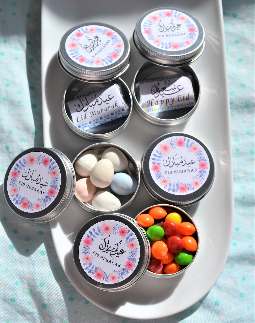 Eid Candy Boxes Set of 10, Eid Goodie Bags, Eid Favors, Ramadan Treats ...