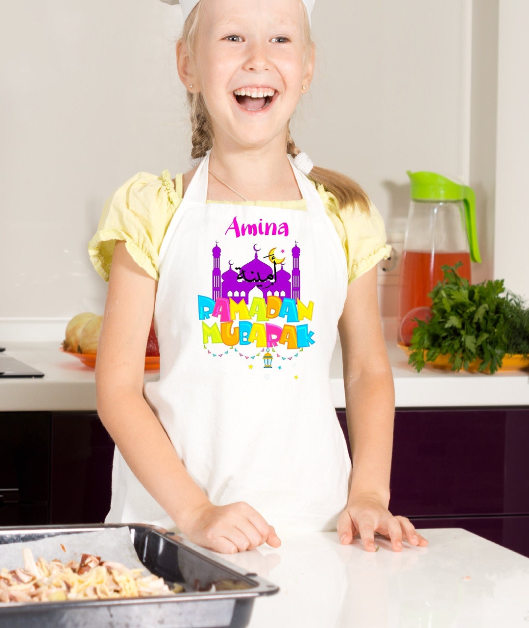 Personalized Ramadan Apron for Kids, Iftar Kids Activities, Eid Kids ...