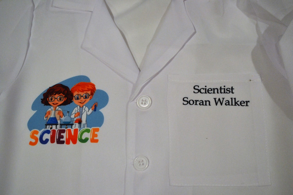Personalized Kids Science Lab Coat Personalized Veterinarian - Etsy