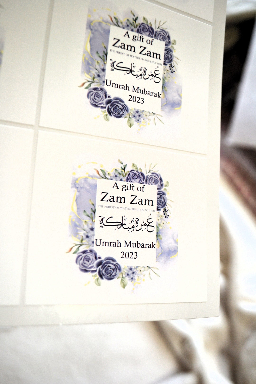 Zam Zam Water Stickers, Islamic Stickers, Aqiqa, Muslim Baby Gift ...