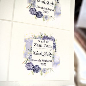 Zam Zam Water Stickers, Islamic Stickers, Aqiqa, Muslim Baby Gift ...