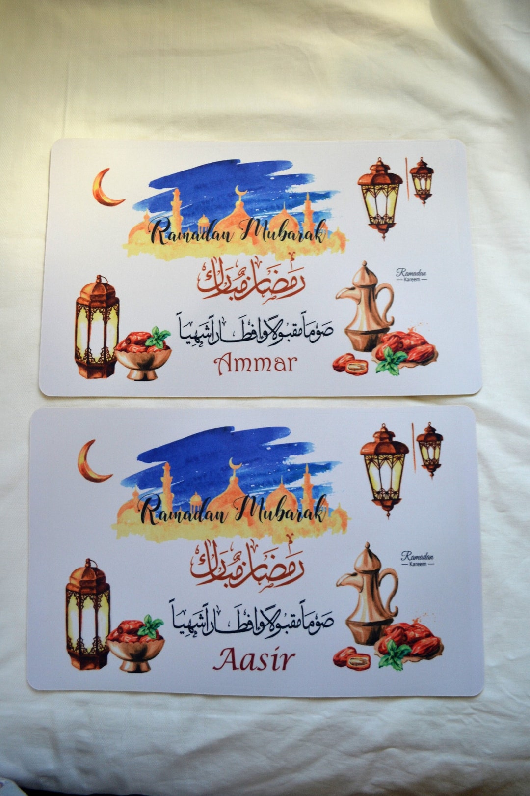 Ramadan Decoration, Placemat, Personalized Kids Placemat, Ramadan Gift ...
