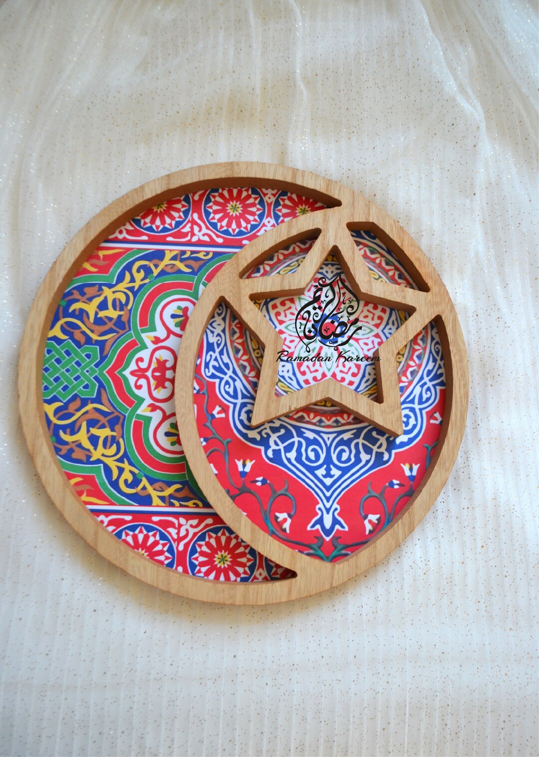 Ramadan Decoration, Ramadan Plate, Iftar Table Decoration, Eid Gift ...