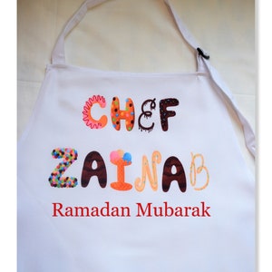 Personalized Kids Apron, Personalized Ramadan Apron for Kids and Adult ...