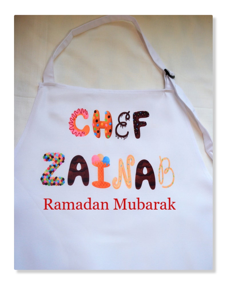 Personalized Kids Apron, Personalized Ramadan Apron for Kids and Adult ...
