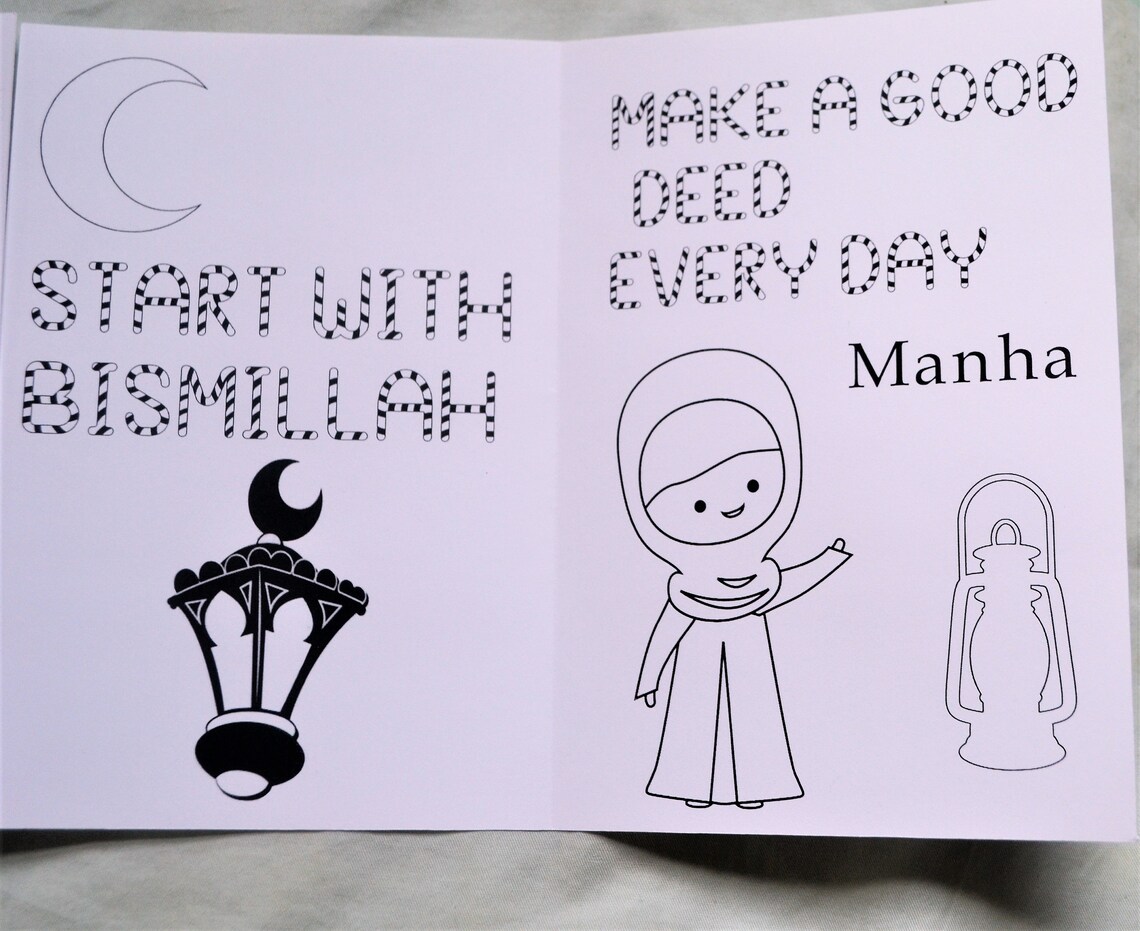 Personalized Ramadan Kids Gift Ramadan Activity Book for | Etsy