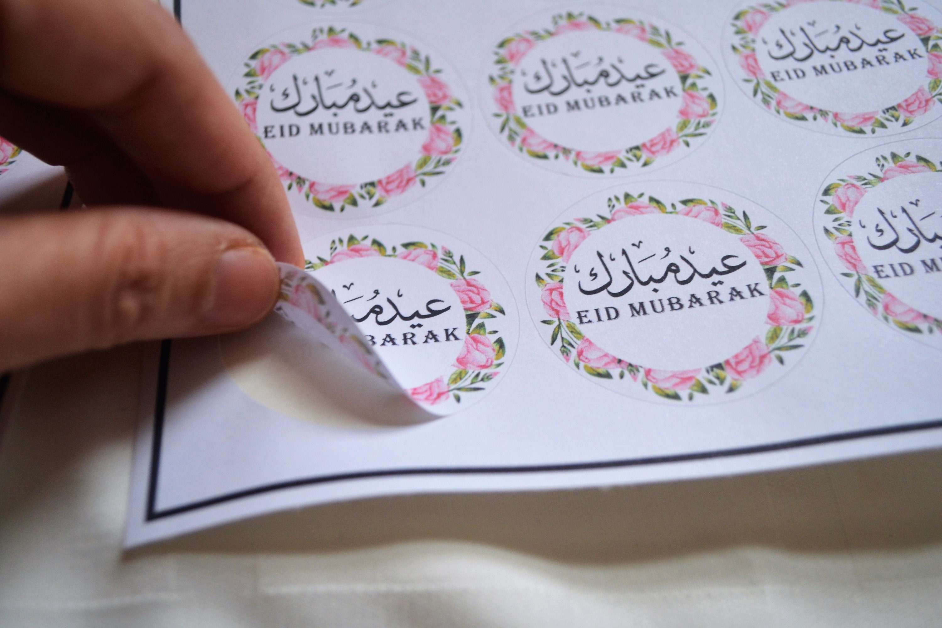 Islamic Handmade 12 Large Stickers. Eid Party Preparation. Eid Gift ...