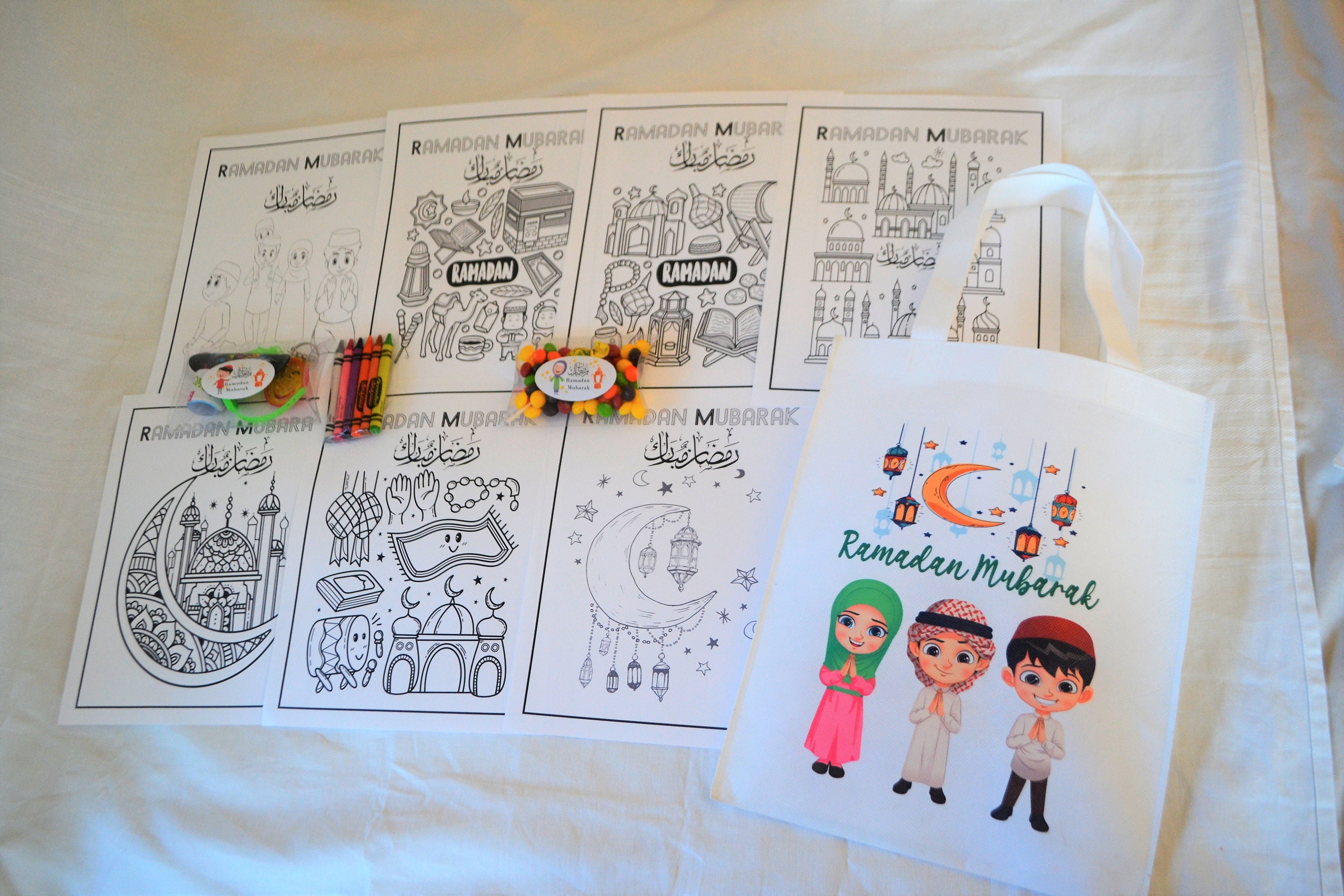 Ramadan Tote Bag, Personalized Ramadan Gift Bag, 10x13", Eid Goodie ...