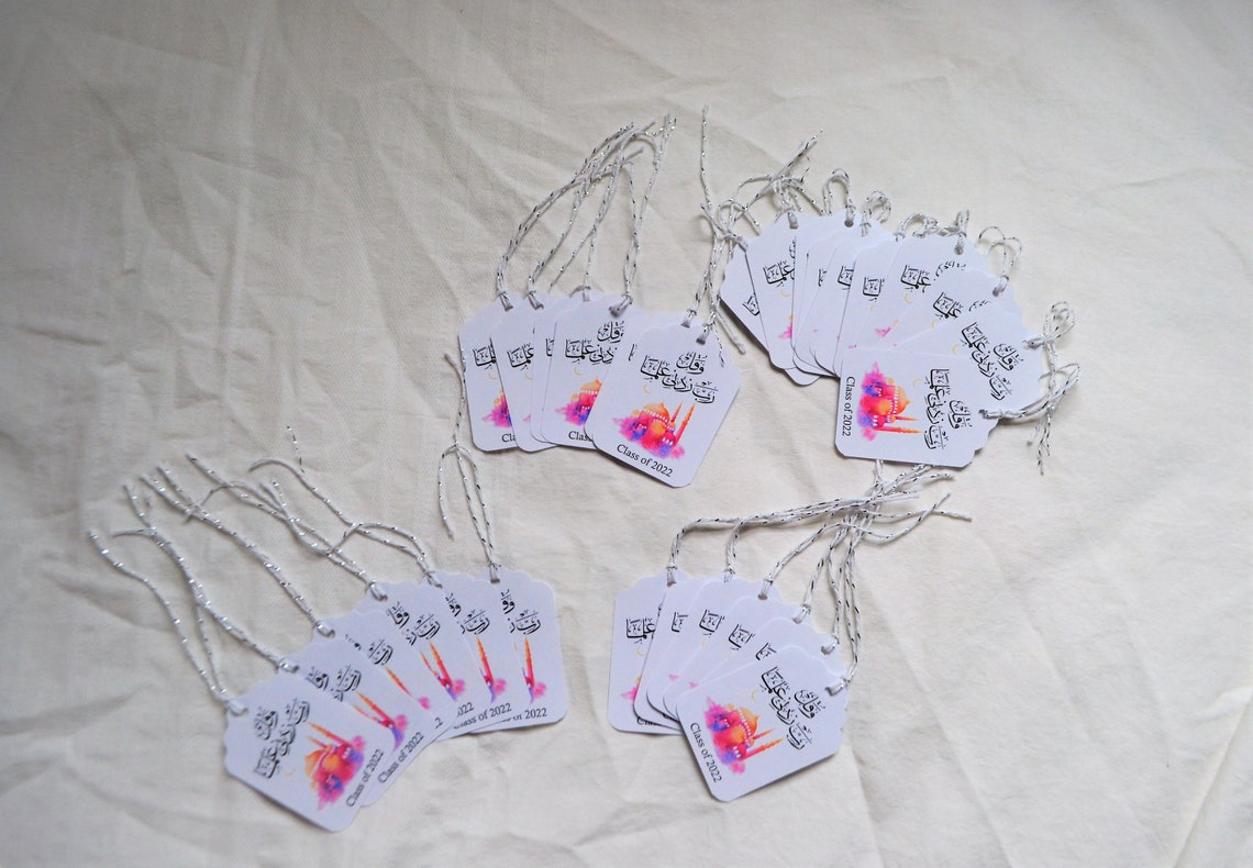 Set of 6 Islamic Gift Tags Arabic Calligraphy Islamic Gifts | Etsy