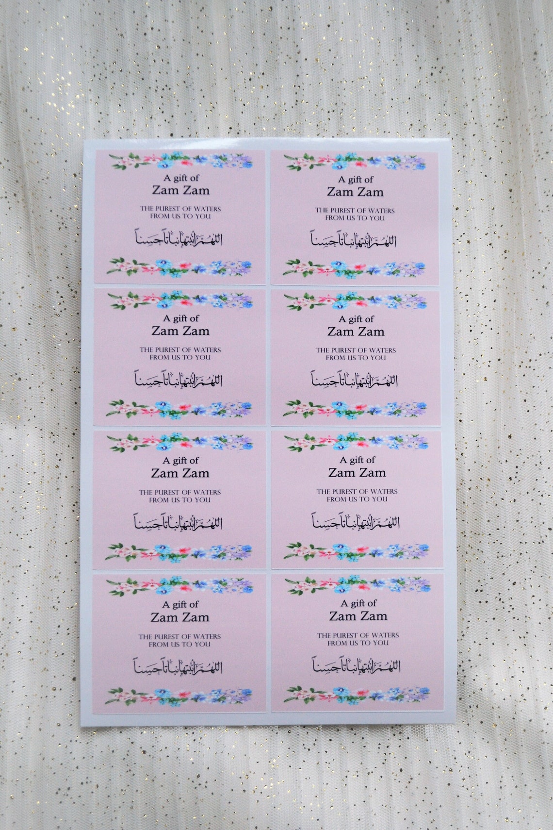 Zam Zam Water Stickers Islamic Stickers Muslim Baby Gift - Etsy