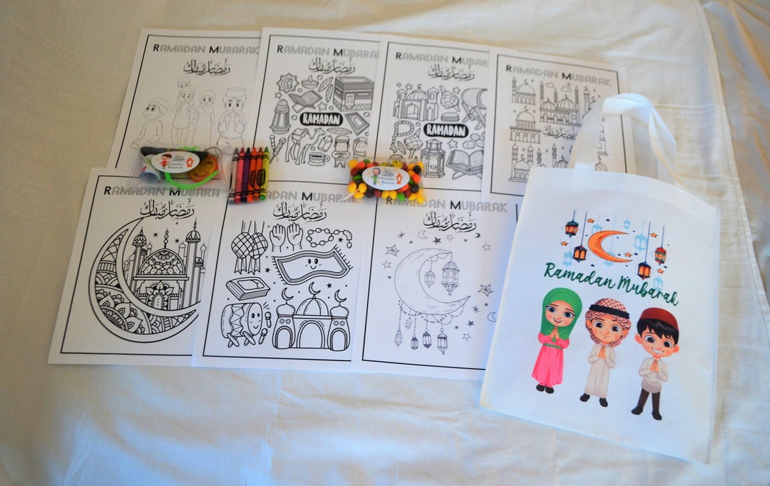 Ramadan Kids Gift, 10x13", Personalized Ramadan Gift Bag, Eid Goodie ...