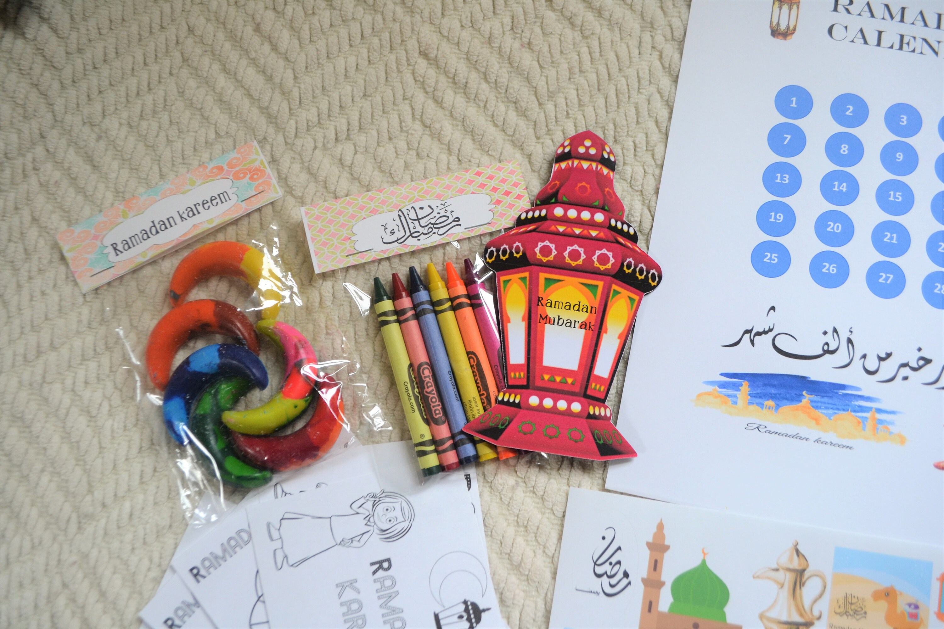 Ramadan Kids Activity Kit, Islamic Kids Favors and Treats, Ramadan ...