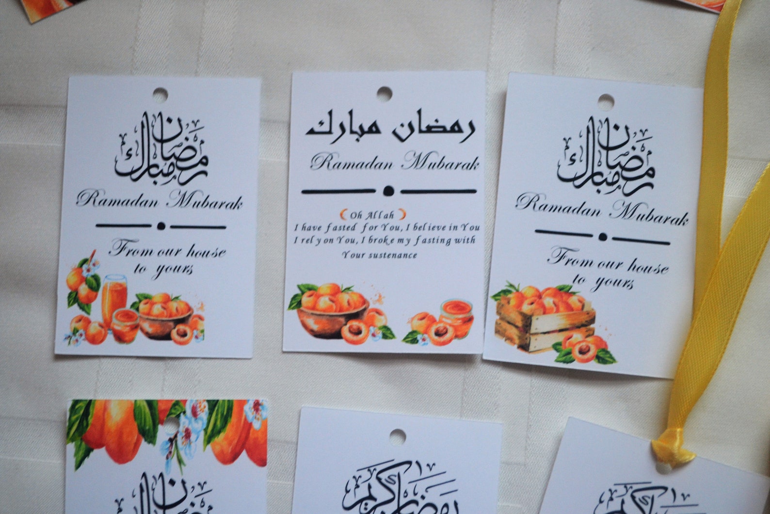 Ramadan Tags Ramadan Set of 6 Tags Islamic Gift Tags Arabic - Etsy