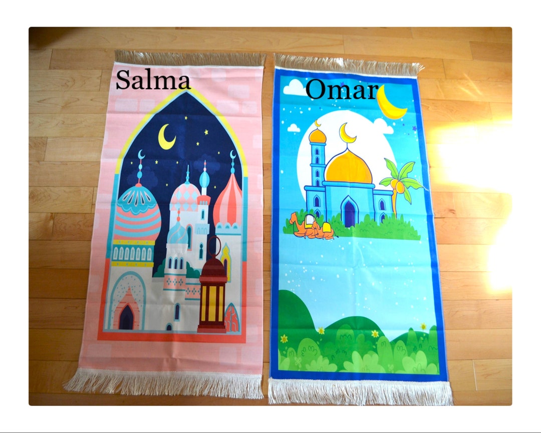 Kids Prayers Mat, Personalized Ramadan Gift, Ramadan Decoration ...