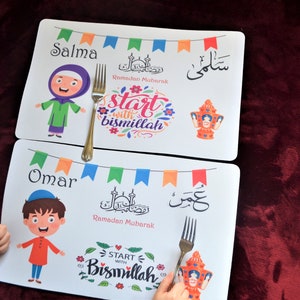 Ramadan Decoration, Placemat, Personalized Kids Placemat, Ramadan Gift ...