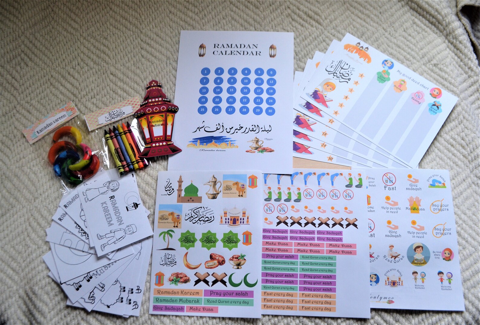 Ramadan Kids Activity Kit Islamic Kids Favors and Treats - Etsy