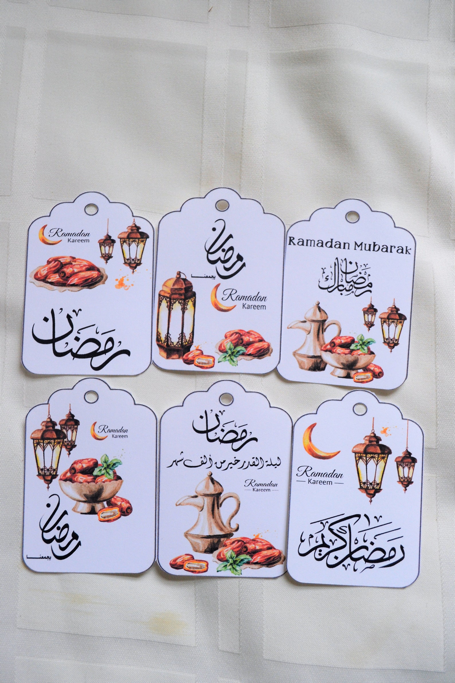 Ramadan Mubarak Set of 6 Gift Tags Ramadan Decoration - Etsy