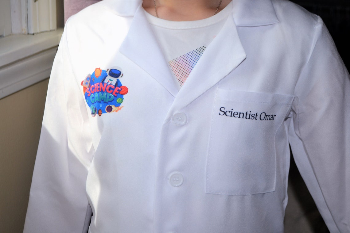 Personalized Kids Science Lab Coat Personalized Veterinarian | Etsy