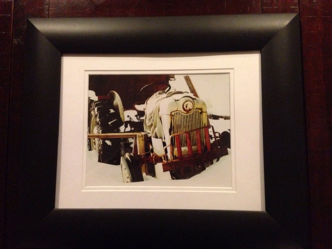 Framed Vintage Tractor Photo - Etsy