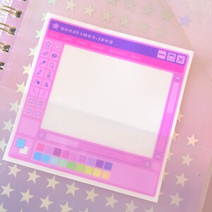 MS Paint 90s Pink Clear Decal Sticker - Etsy Canada
