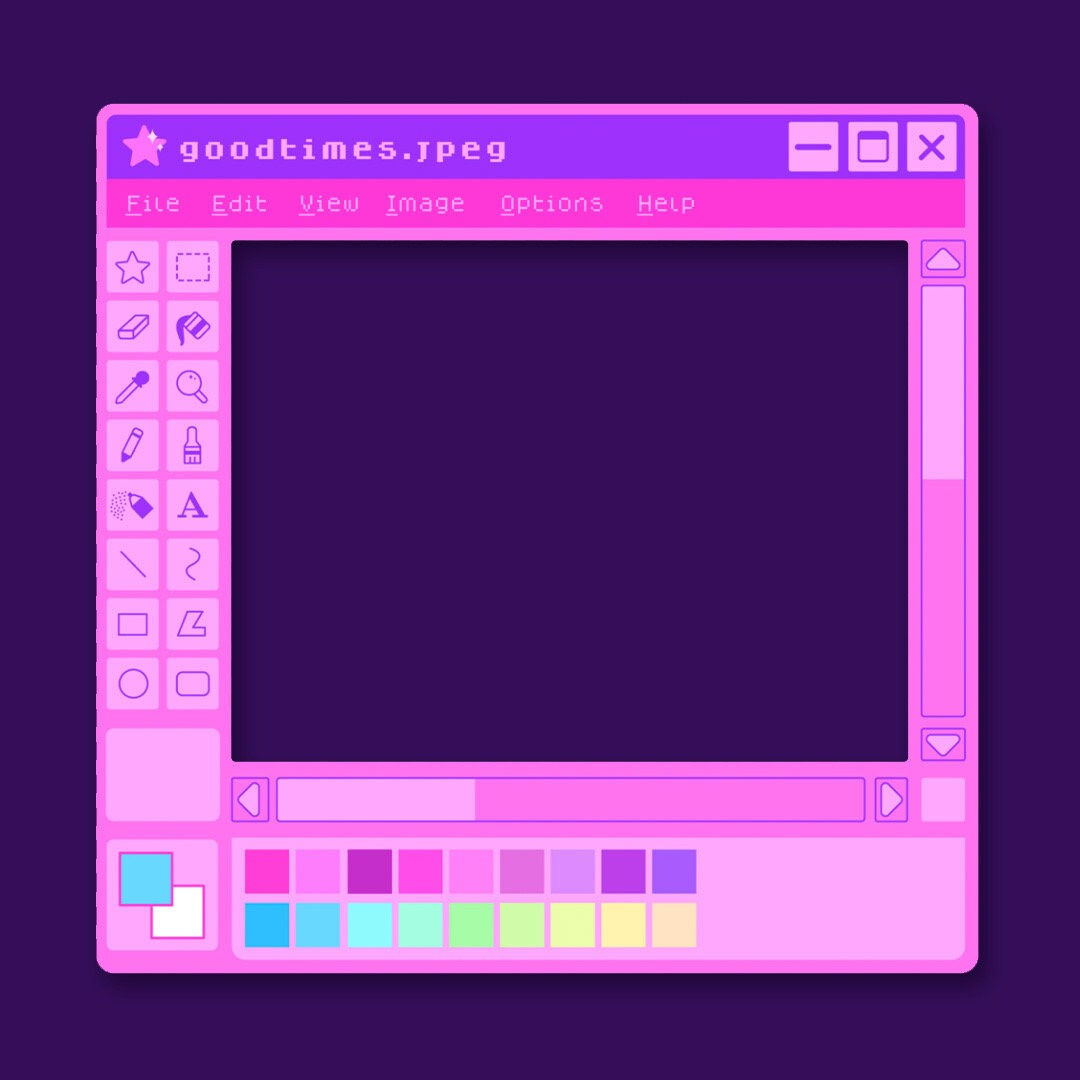 MS Paint 90s Pink Clear Decal Sticker - Etsy Canada