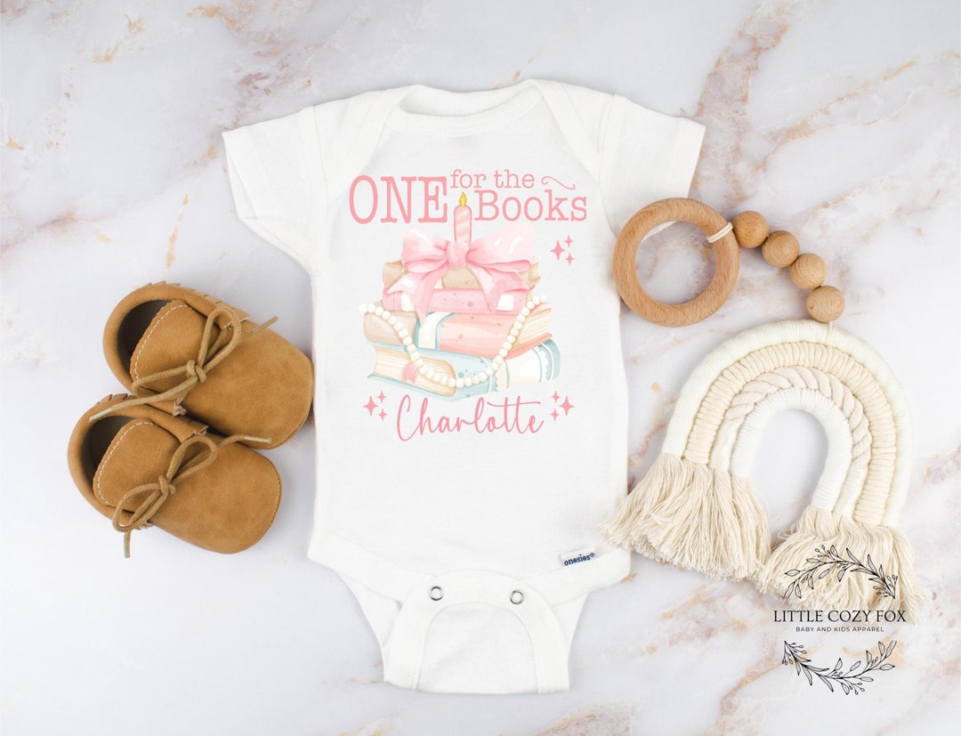 One for the Books First Birthday Shirt-girl Book Baby Onesie ...