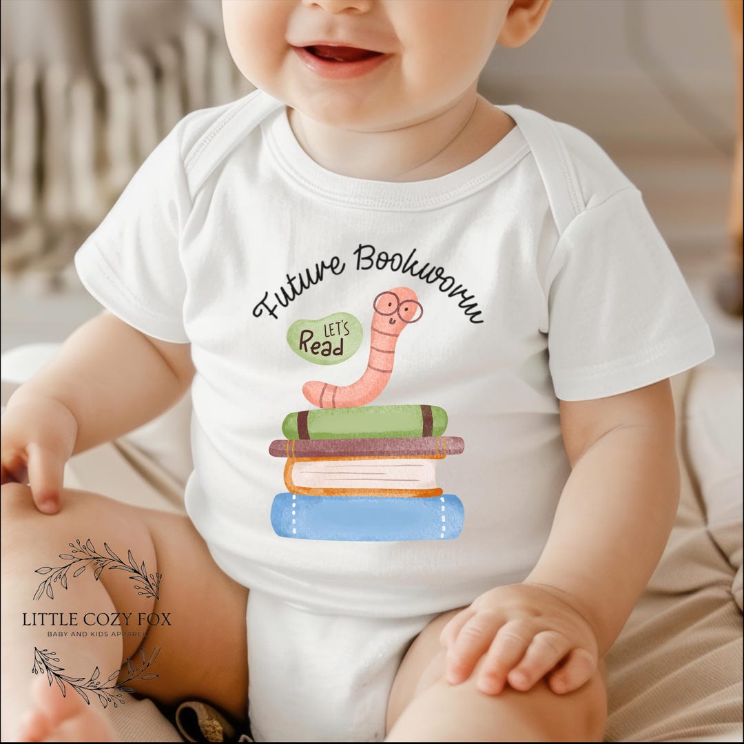Future Bookworm Baby Onesie® Reading Themed Design-cute Baby Outfit ...