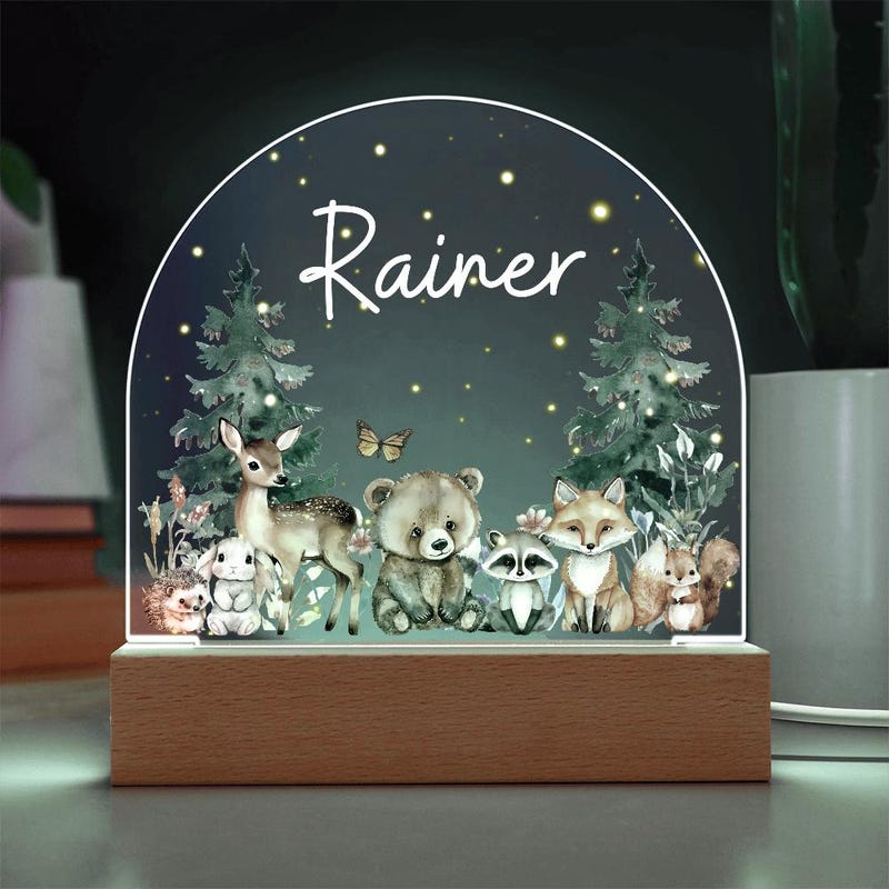 Baby Lamps Woodland Theme - Etsy