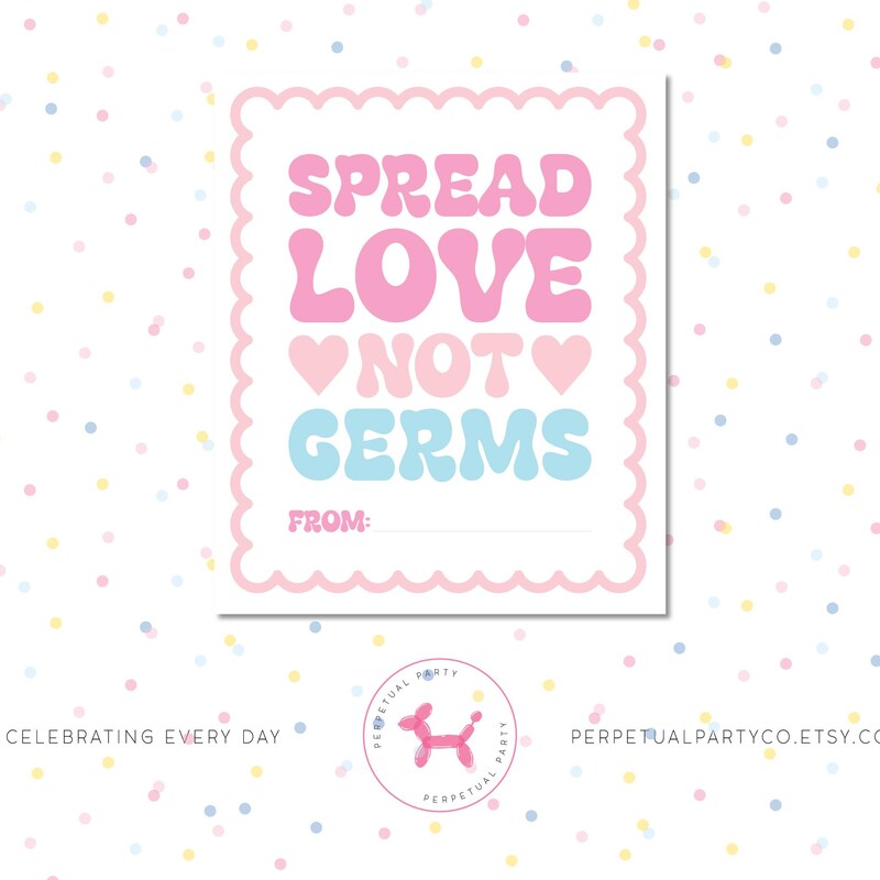 Spread Love Not Germ - Etsy