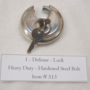 Defense Pad Lock, Item # 513, Security Lock, Heavy Duty Lock, Lock, Pad ...