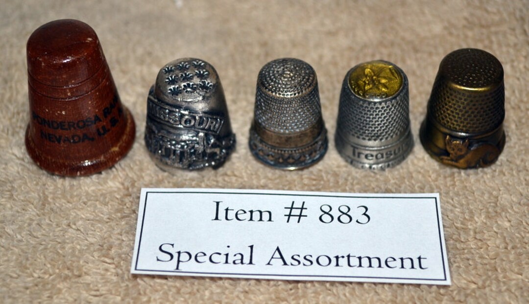 Thimbles, 5 Pcs, Special Assortment, 883, Antiques, Collectables ...