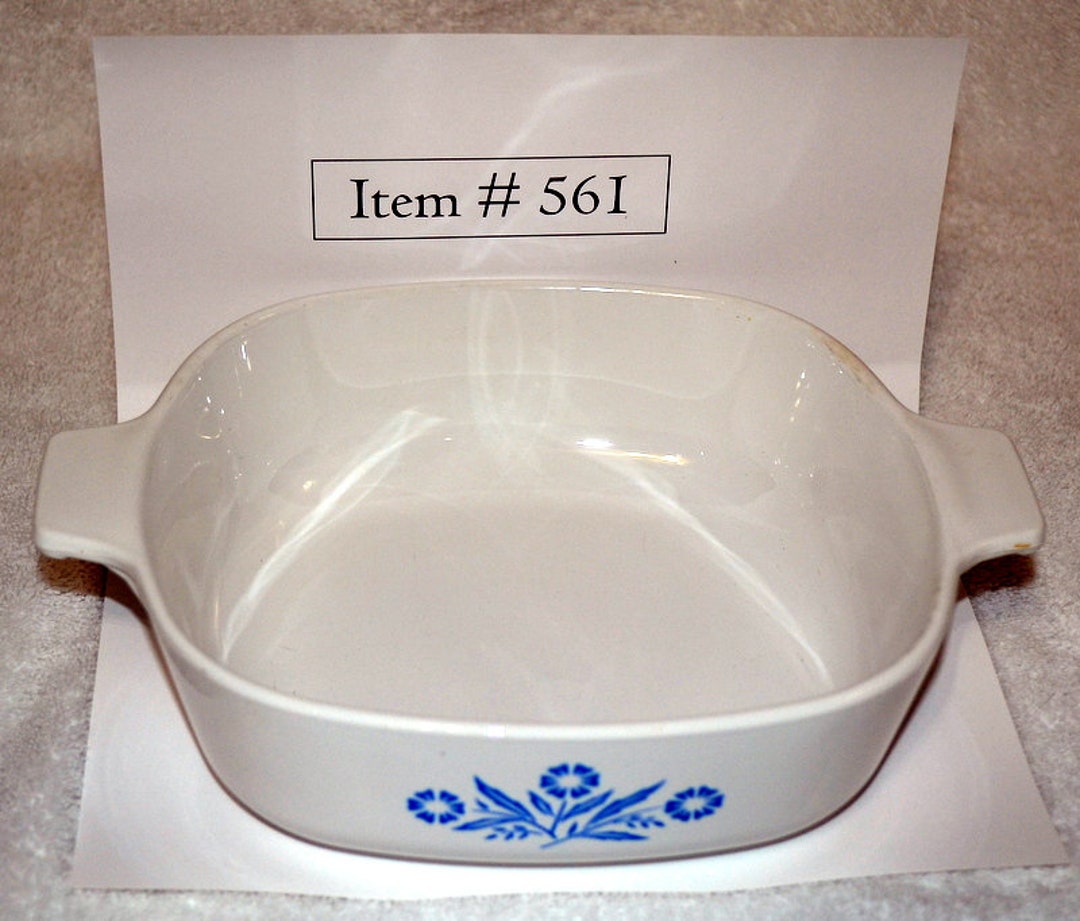 Corning Ware Casserole, 4 Cup, Casserole Dish, # 561, Cornflower ...