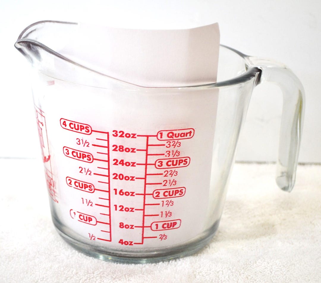 Anchor Hocking Measuring Cup, Item # V - 1103, Anchor Hocking ...