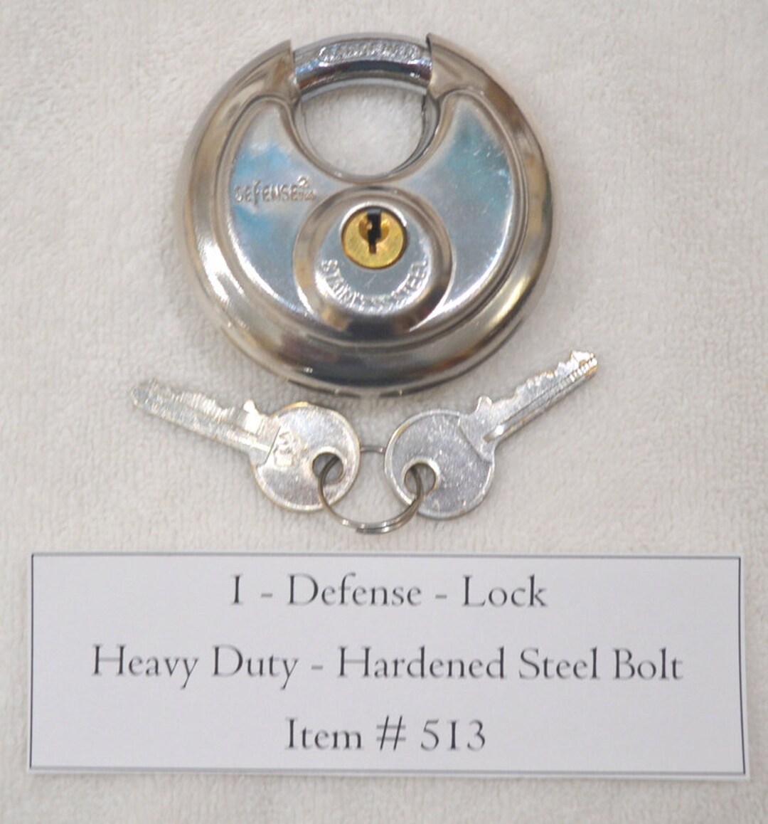 Defense Pad Lock, Item # 513, Security Lock, Heavy Duty Lock, Lock, Pad ...