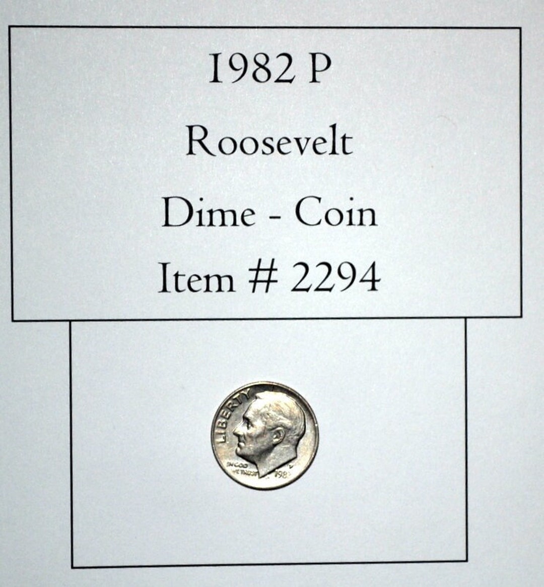 1982 P Roosevelt Dime, # 2294, Roosevelt Dimes, Vintage Dimes, Old Dimes, Collectable Coins, Old ...
