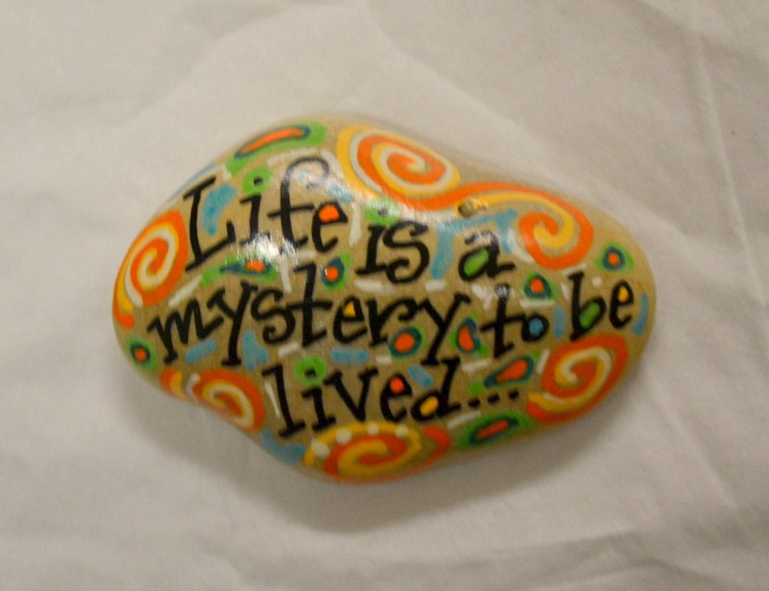 Paperweight, Vintage Paperweight, Unique Gift, Inspirational Stone ...